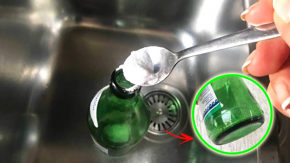 ¡Prueba este truco para limpiar el interior de las botellas y eliminar ...